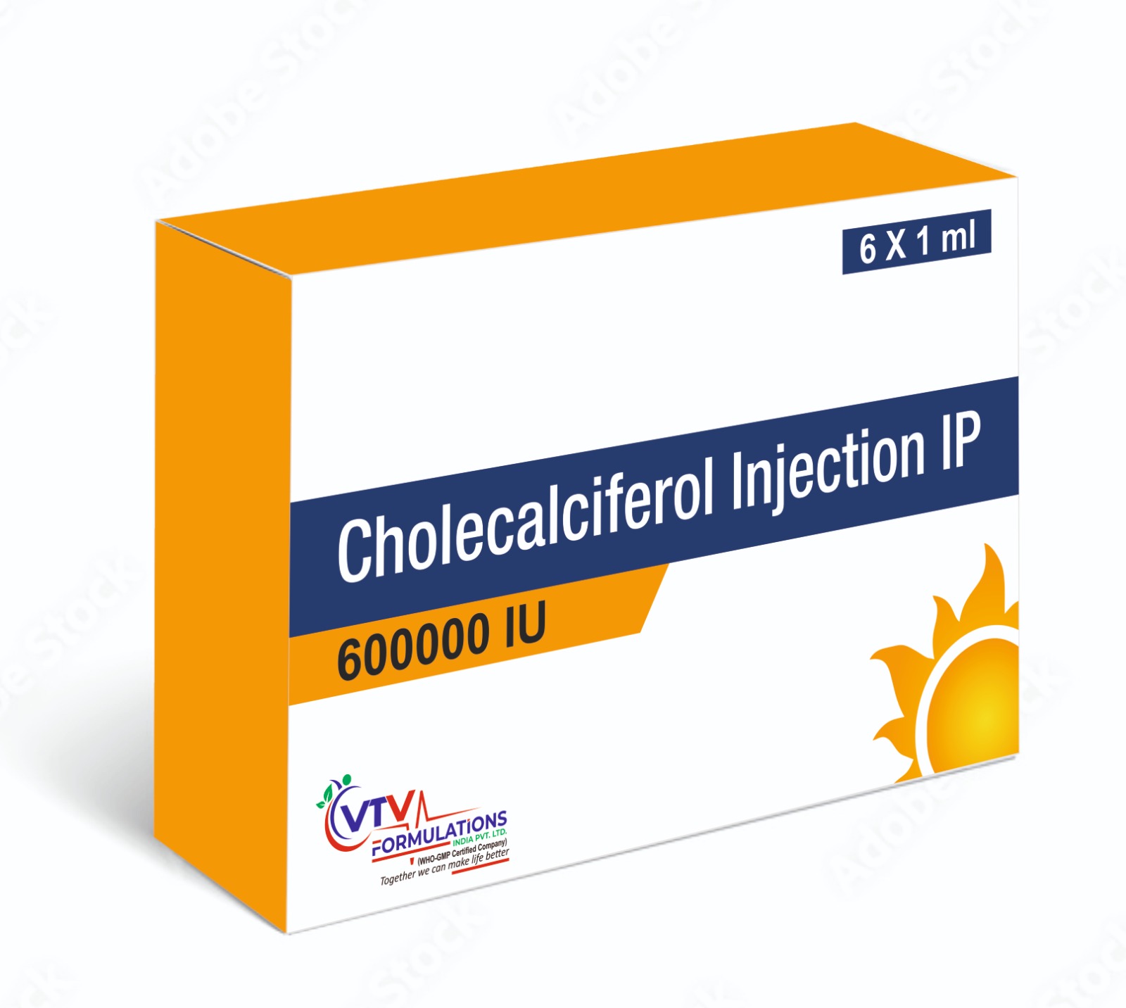 Composition: Cholecalciferol Injection IP( 300000/600000 IU)